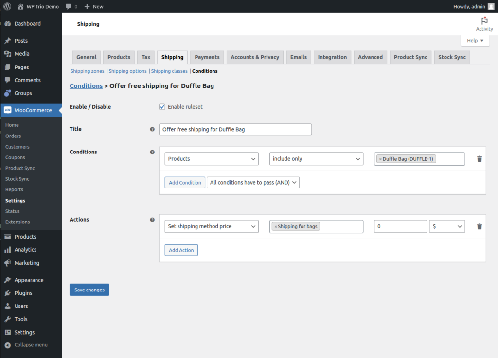 WooCommerce Conditional Shipping Pro – WP Trio