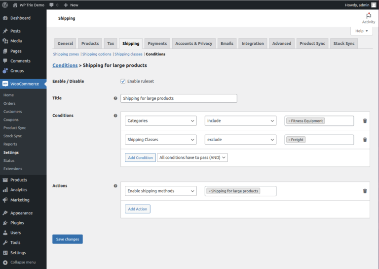 WooCommerce Conditional Shipping Pro – WP Trio